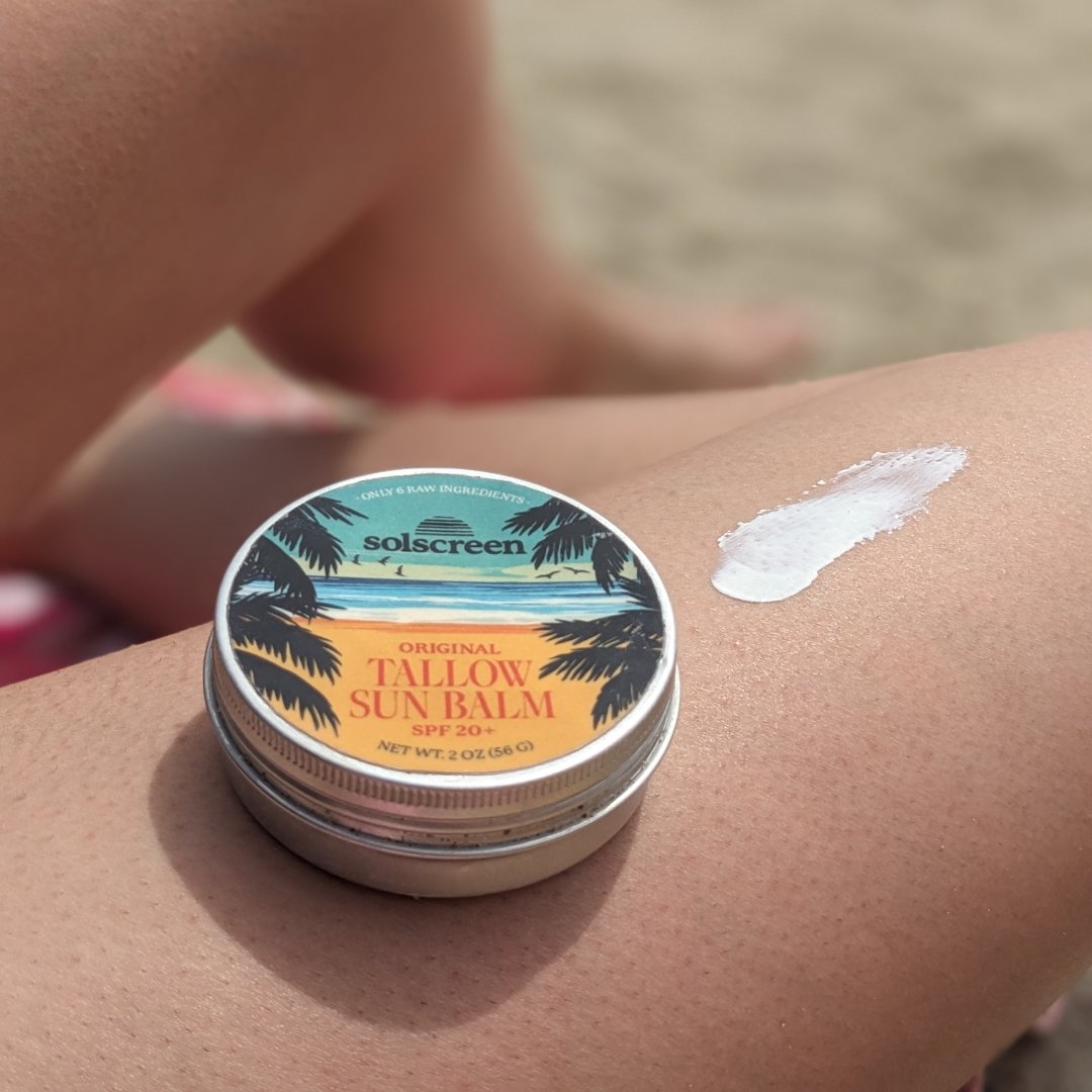 Solscreen | Tallow Sun Balm, Ancestral Skincare, Mineral Sunscreen ...