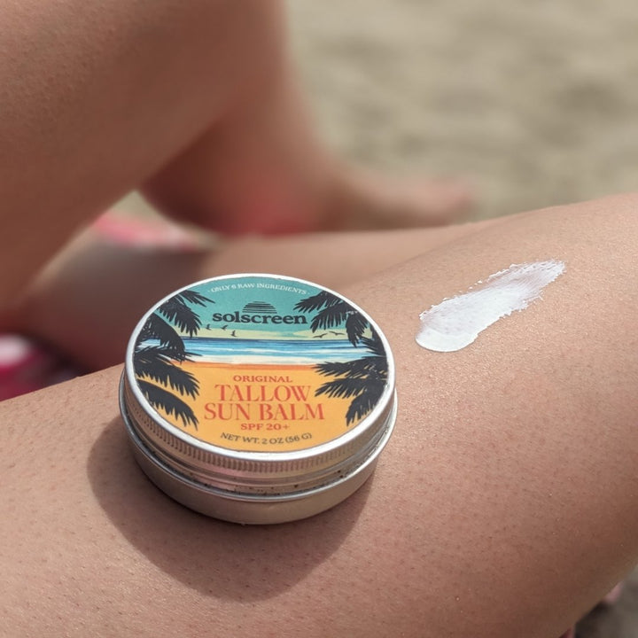 Solscreen | Tallow Sun Balm, Ancestral Skincare, Mineral Sunscreen ...